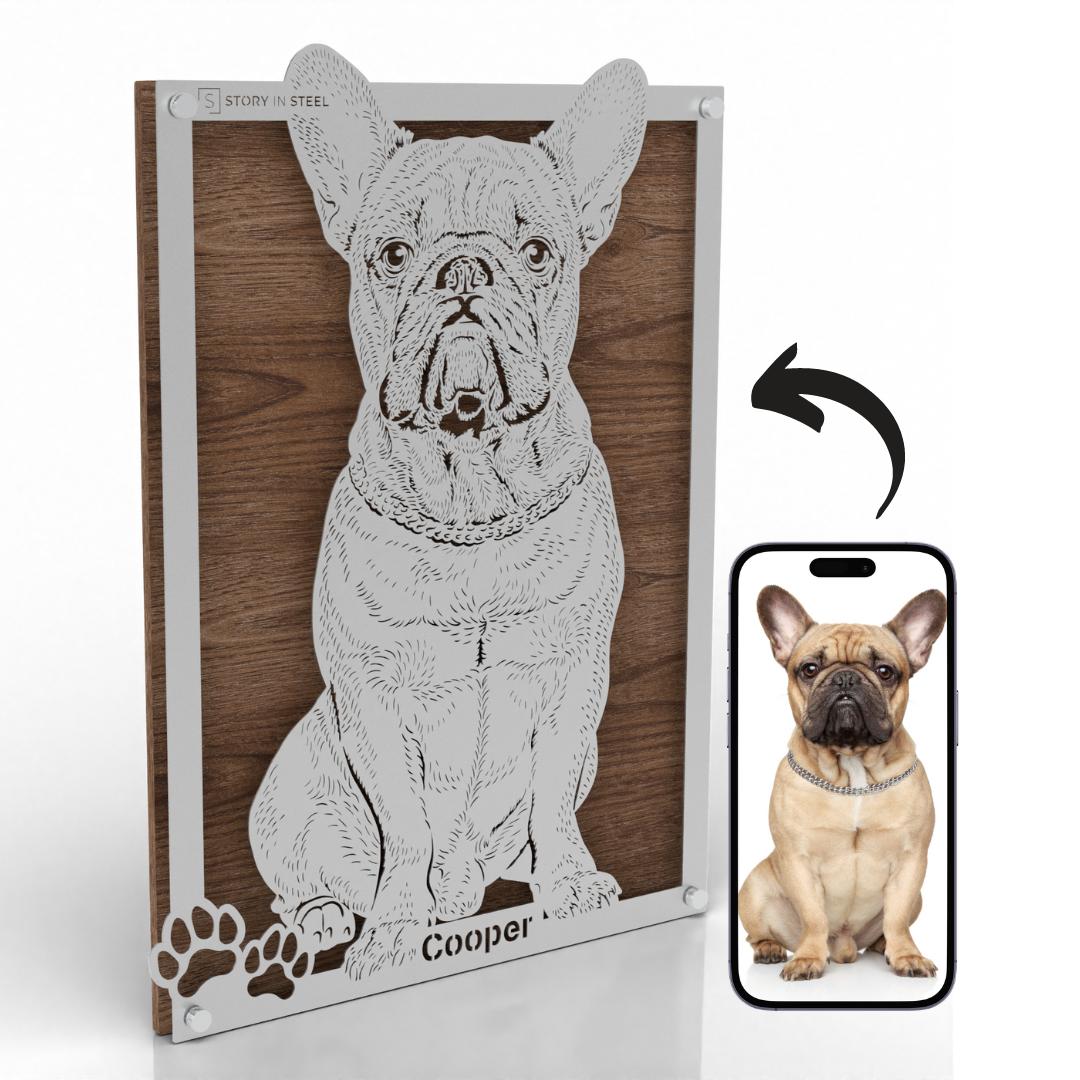 Custom Pet Metal Portrait – Story In Steel