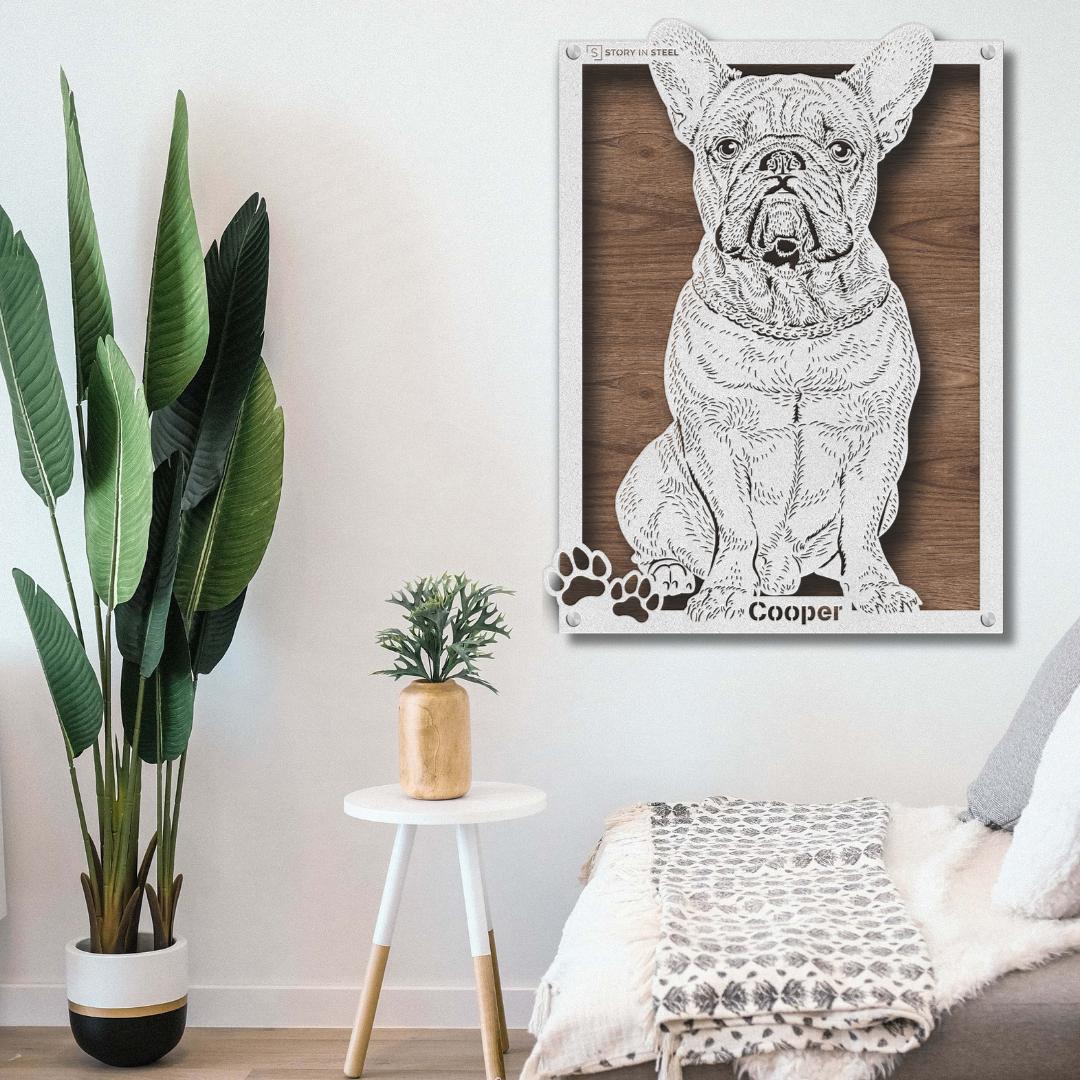 Custom Pet Metal Portrait – Story In Steel