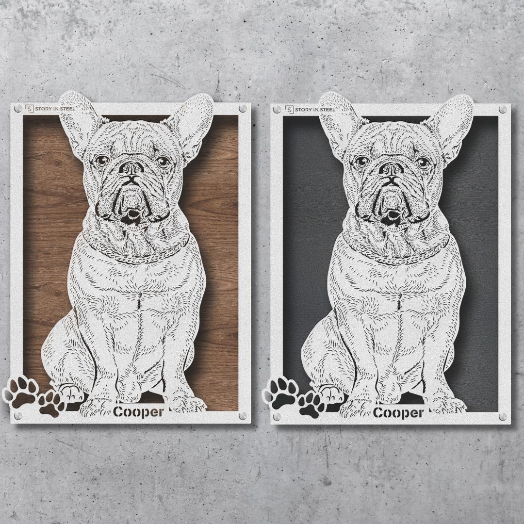 Custom Pet Metal Portrait – Story In Steel