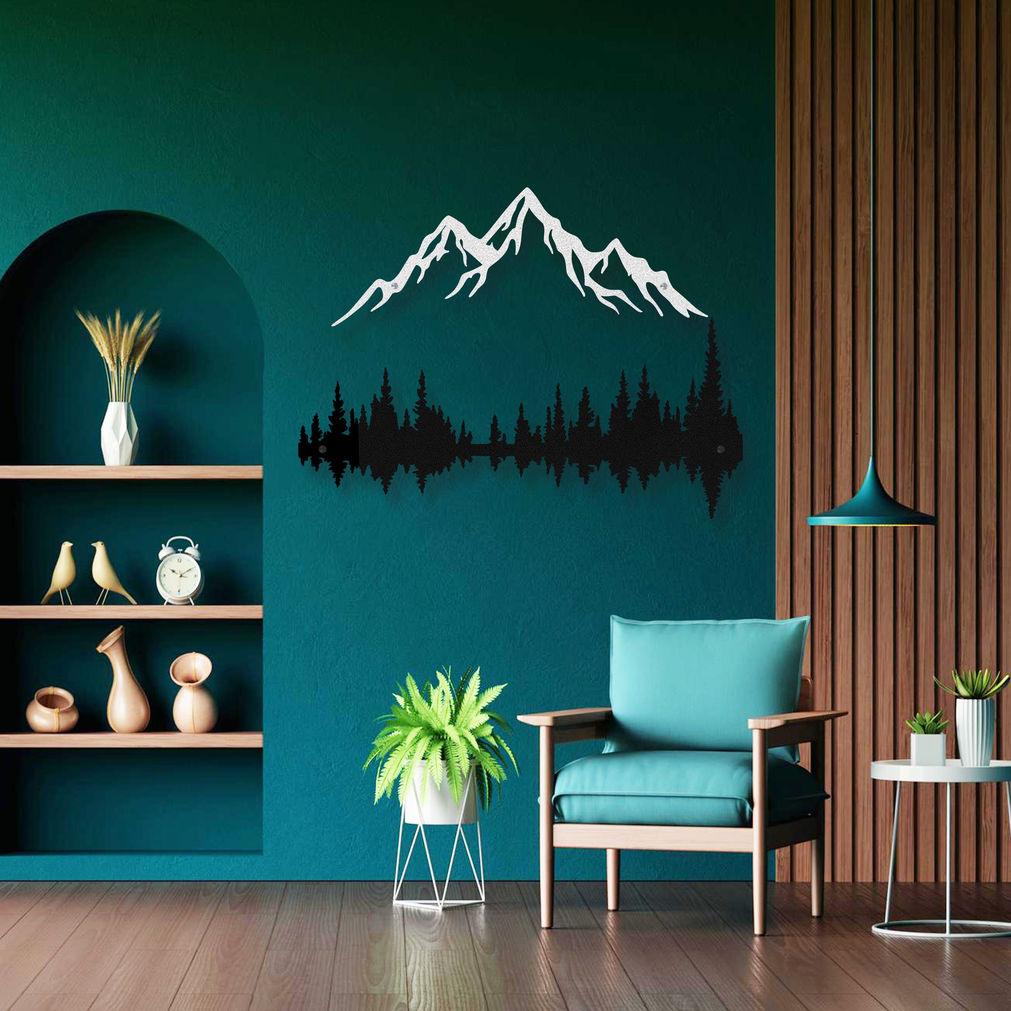 Forest Reflection Metal Wall Art | Nature Inspired Decor – Story In Steel