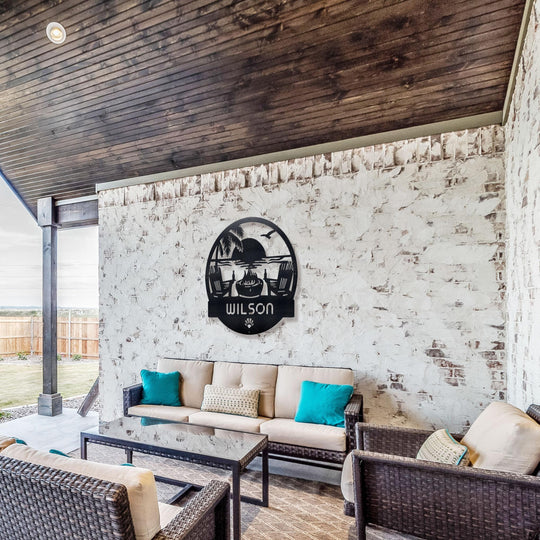 Personalized Beach Monogram – Story In Steel