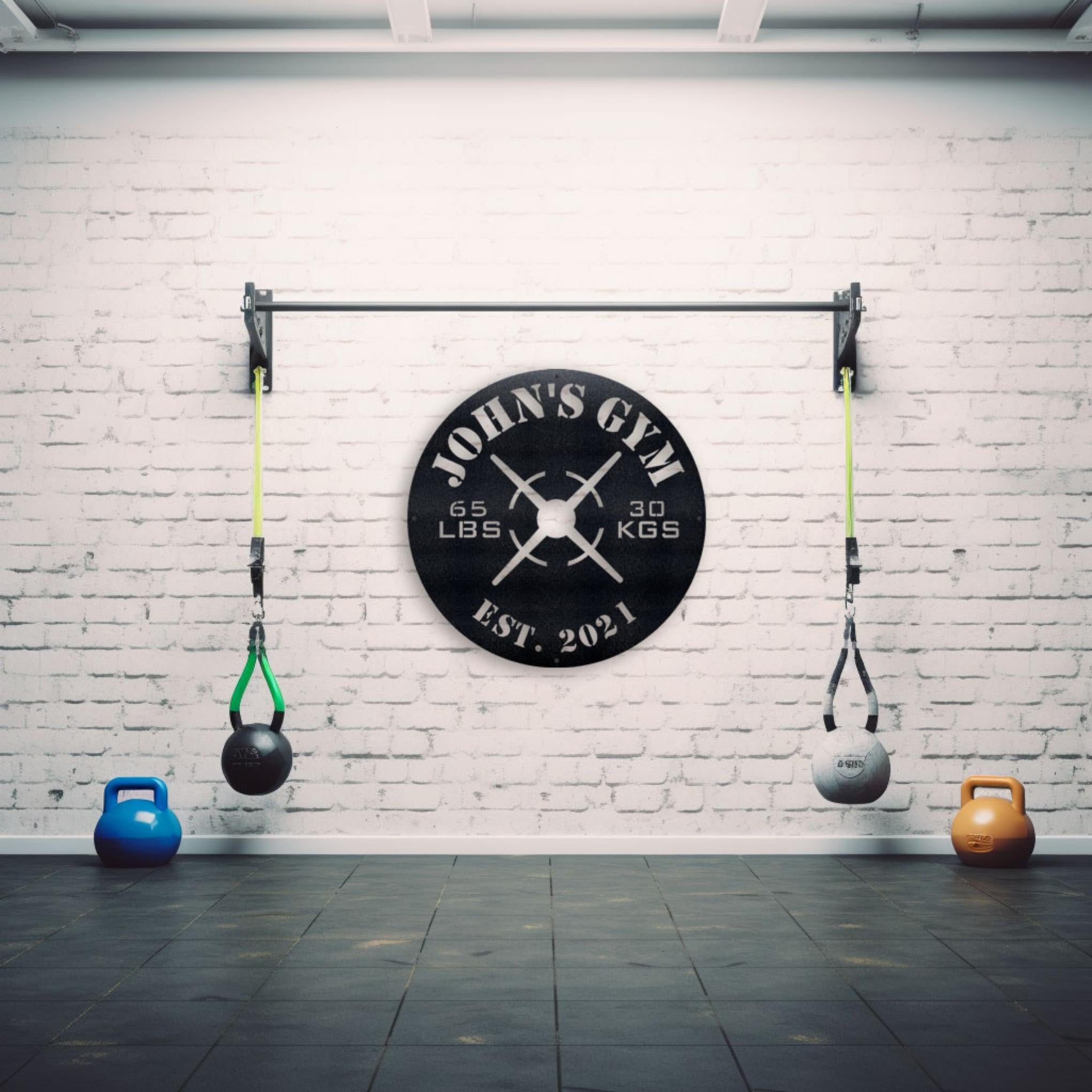 Personalized GYM Monogram – Story In Steel