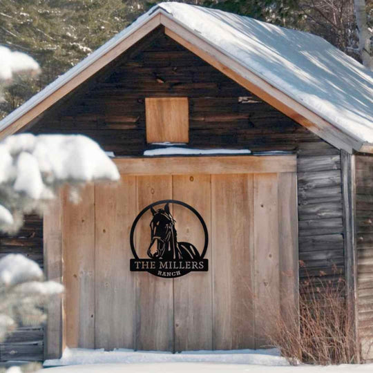 Personalized Horse Ranch Monogram – Story In Steel