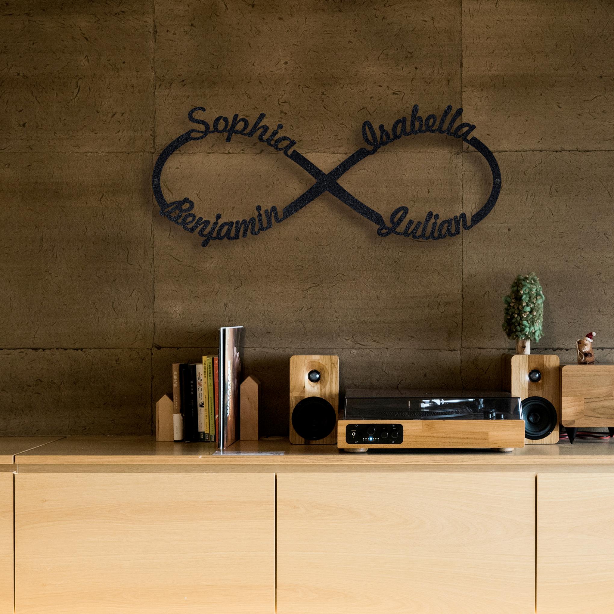 Personalized Multiple Name Infinity Monogram – Story In Steel