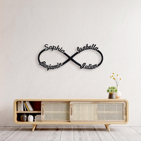 Personalized Multiple Name Infinity Monogram – Story In Steel