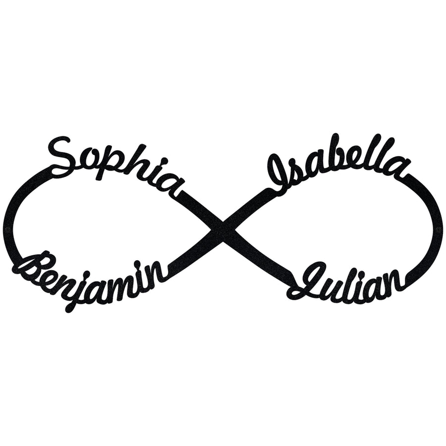 Personalized Multiple Name Infinity Monogram – Story In Steel