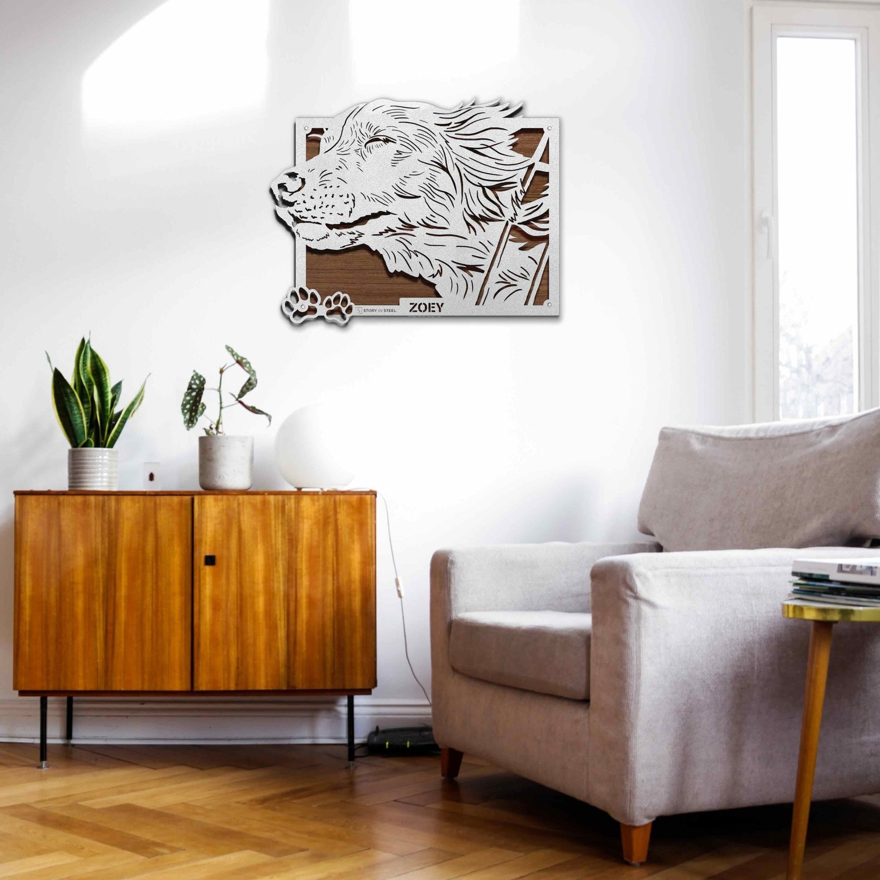 Custom Pet Metal Portrait – Story In Steel